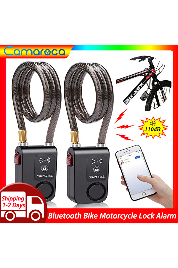 Choice Camaroca Bluetooth Bike Lock Alarm Waterproof Burglar Motorcycle ...