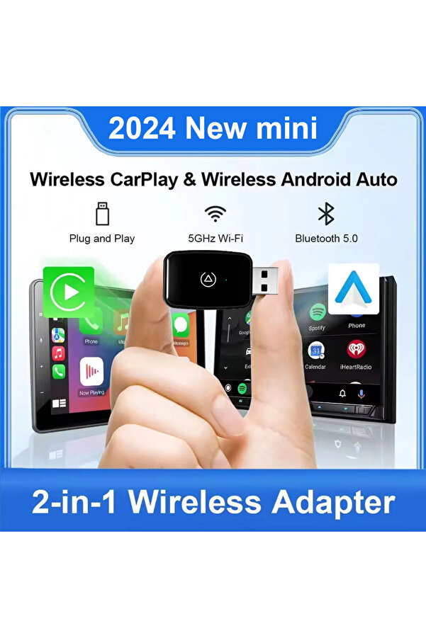 Choice Wireless Carplay Adapter Android Auto 2in 1 Smart Dongle 2024 5G ...