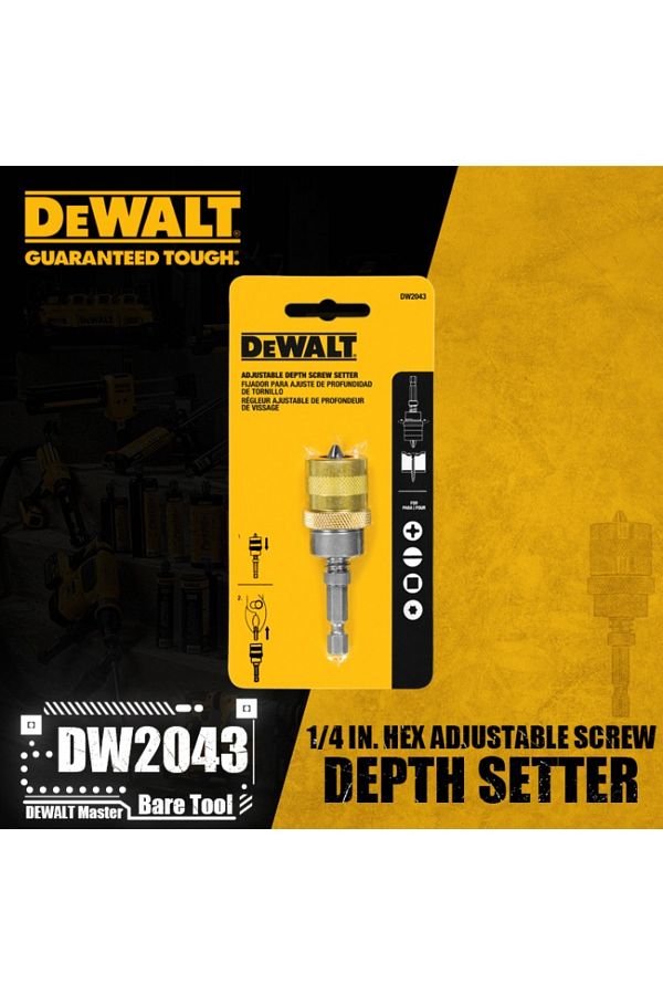 Choice DEWALT DW2043 1 4 in. Hex Adjustable Screw Depth Setter Power Tool Accessories Woodworker Trendyol