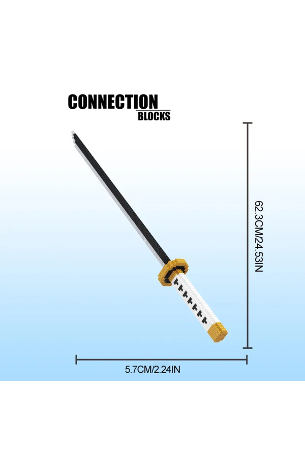 AMAZINGBLOKS Samurai Sword Building Blocks Ninja Blade Katana Japanese ...