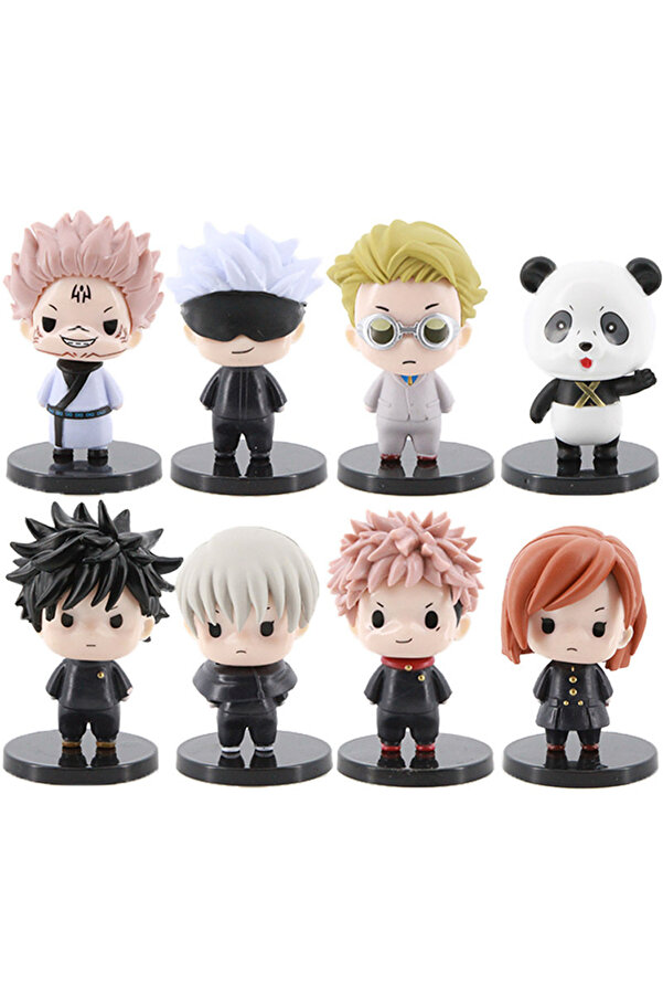Choice 8pcs Anime Jujutsu Kaisen Figures Itadori Yuji Fushiguro Megumi ...