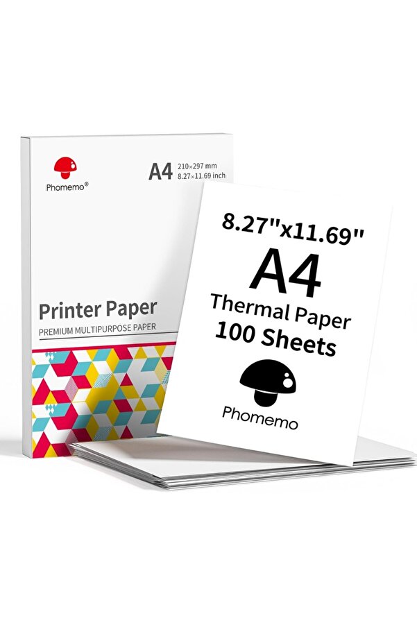 Choice 100 Sheets A4 Paper Thermal Paper Fold Continuous Printing Paper ...