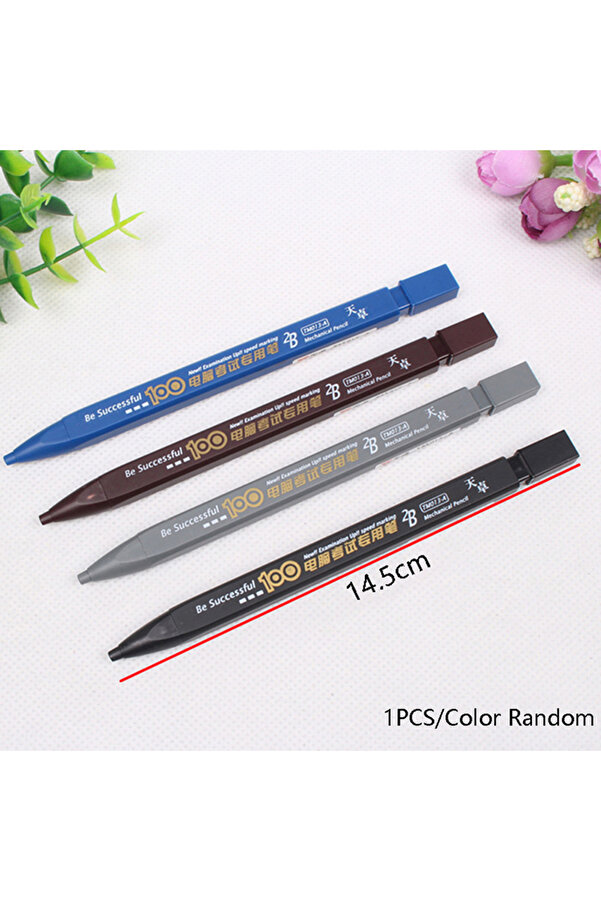 Choice Thick Flat Head Mechanical Pencil Drawing 2B with Refills Pencil ...
