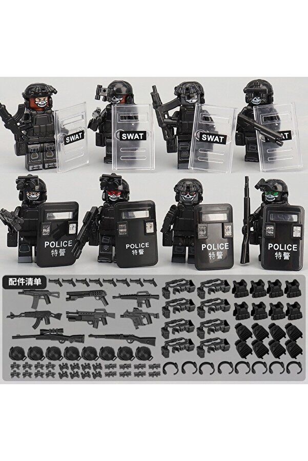 Choice Compatible Lego building block military minifigures police ghost ...