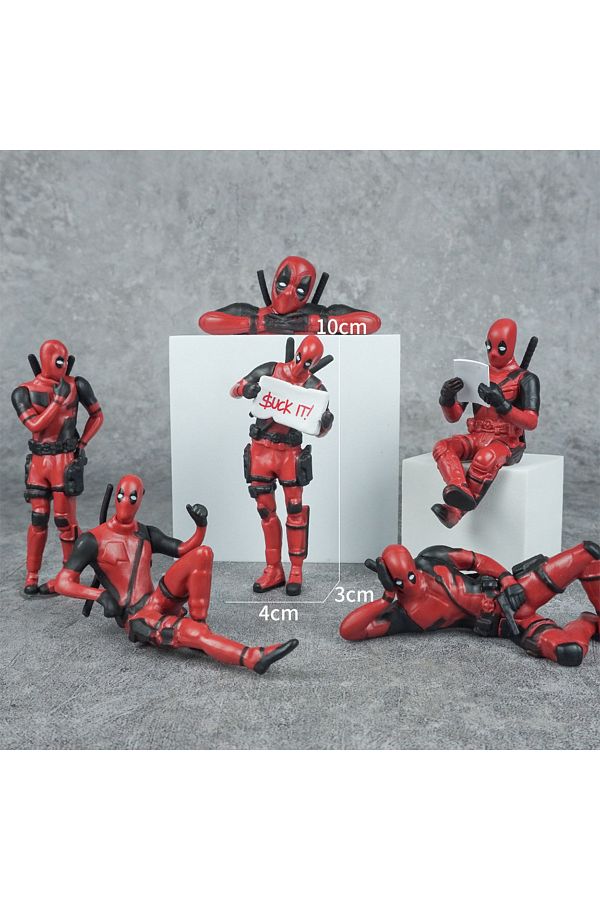 Choice New 12cm 6pcs Deadpool pokemon pikachu figure Movie Products Model Toys Action Figures Trendyol