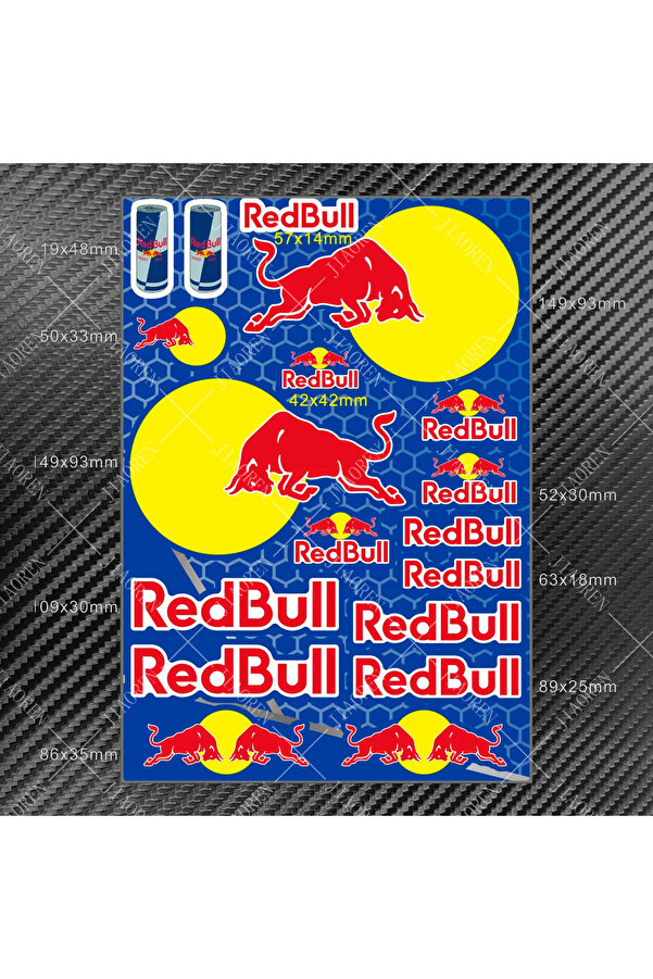 Choice Big Red Bull Sticker Decal Motorcycle Helmet Tank Logo Kit For ...