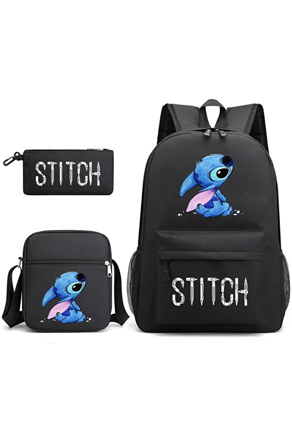 Miniso MINISO Stitch Kids Backpack Cartoon Stitch Print Kindergarten ...