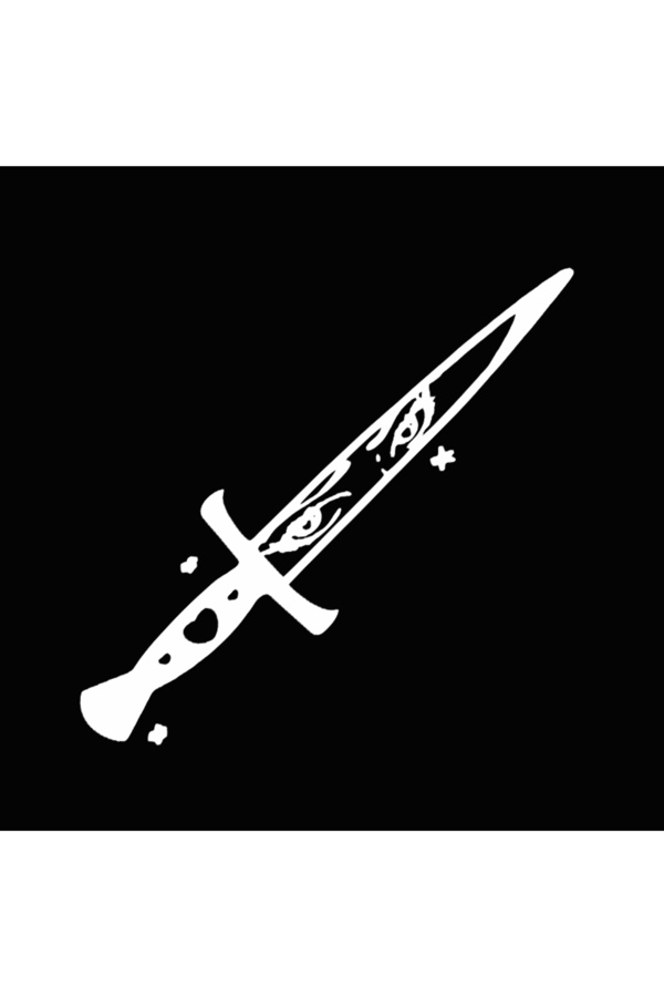 Choice Kawaii Anime Eyes Knife Car Sticker Decoration Auto Parts Window ...