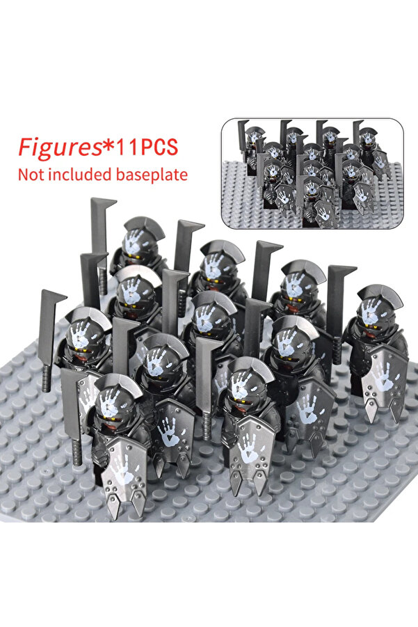 Choice MOC Medieval Dwarf Warrior Elves Knights lotr Figures Building ...