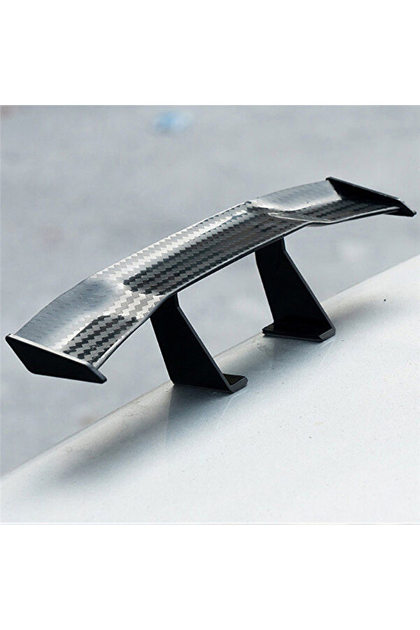 Choice Universal Spoiler Carbon Fiber Look 3D Mini Rear Trunk Wing Boot ...