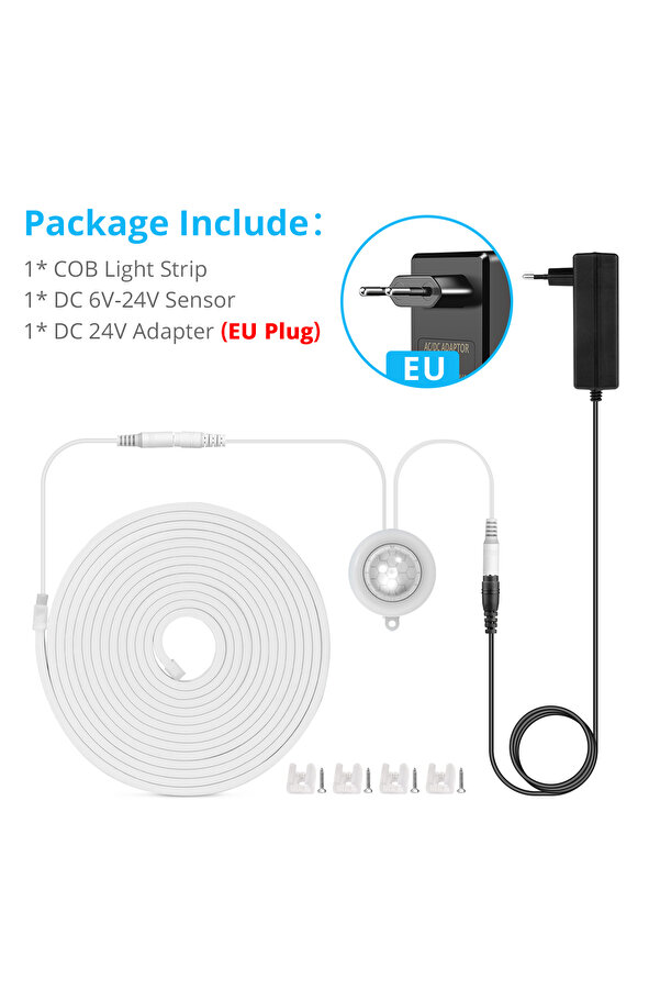 MALITAI Neon Light Wireless PIR Motion Sensor LED Strip light 24V Auto ...