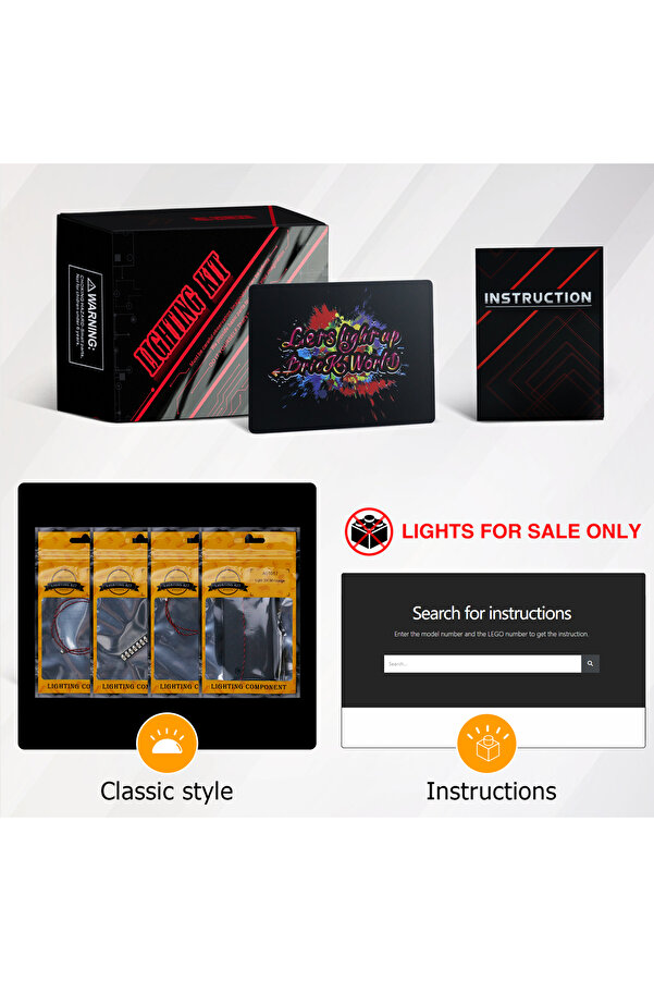 Choice Brick Bling LED Light 10788 Set is suitable for Gabby's ...