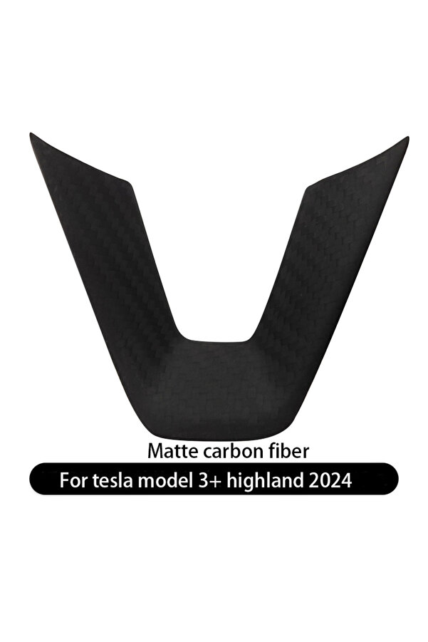 Choice Steering Wheel Patch for Tesla Model 3+ Real Carbon Fiber ...