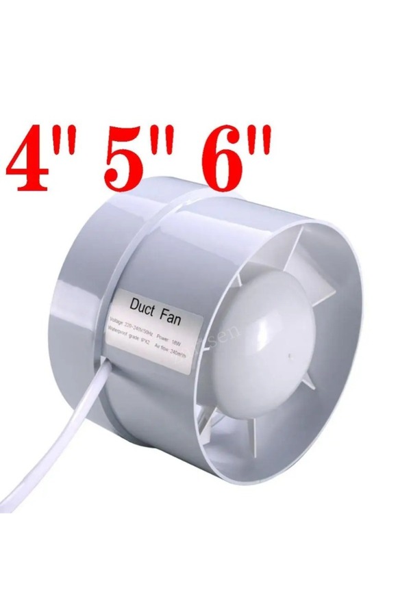 ZARTSEN 4/6 inch 220V Silent Ventilation Air Vents Ventilator Extractor ...