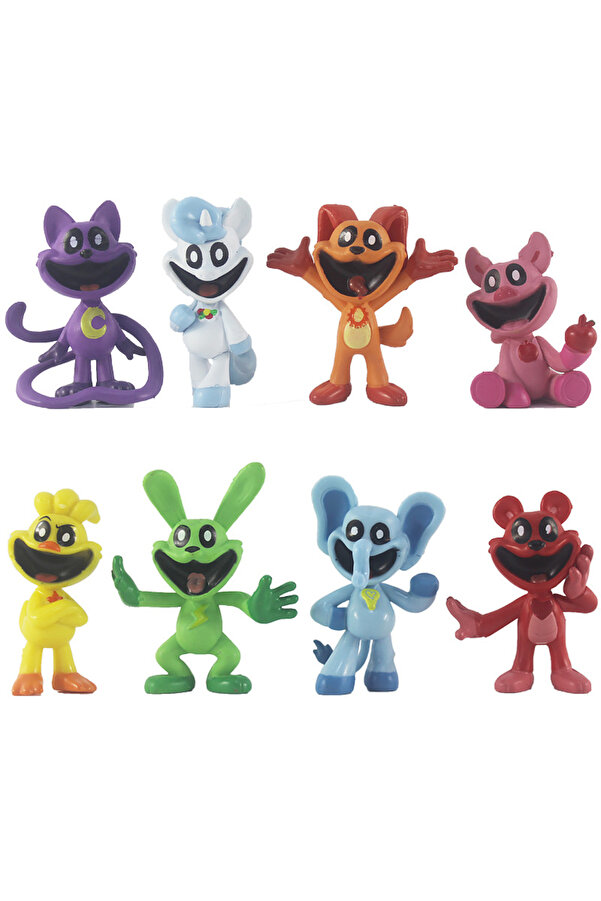 Choice 8PCS Smiling Critters Figure Smiling Critters Cat Nap Dog Day ...