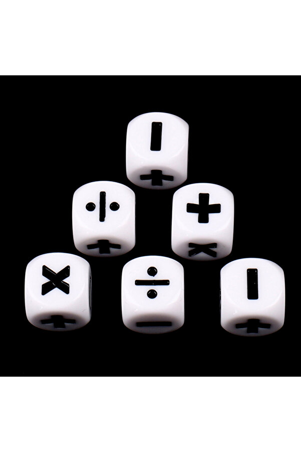 Choice 6pcs Addition Subtraction Multiplication Division Symbol Dice ...