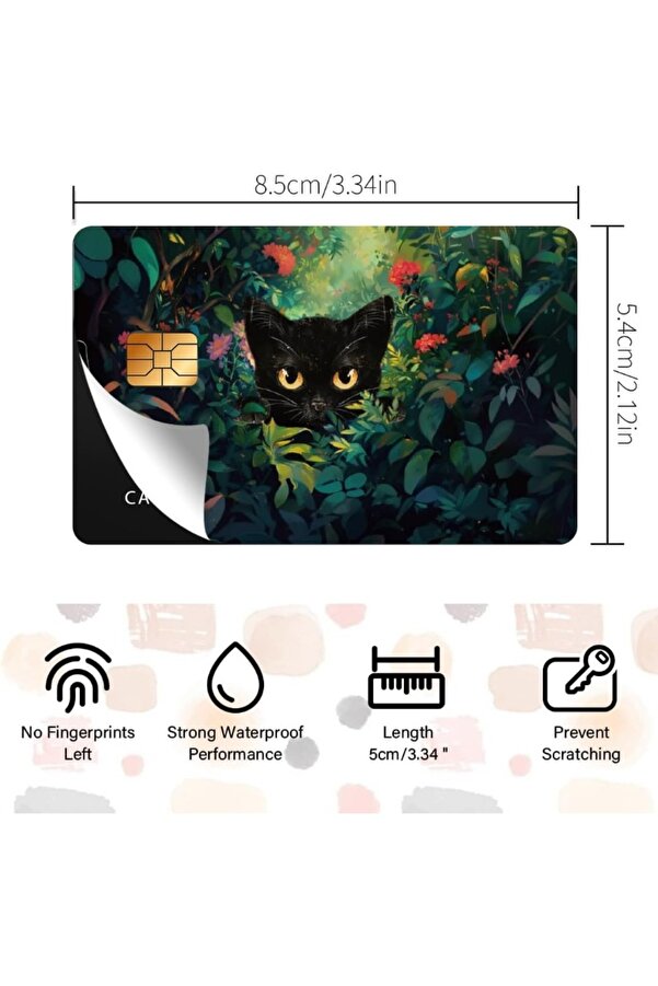 Choice 1Sheet Credit Debit Card Skin Sticker Cover Waterproof Scratch ...