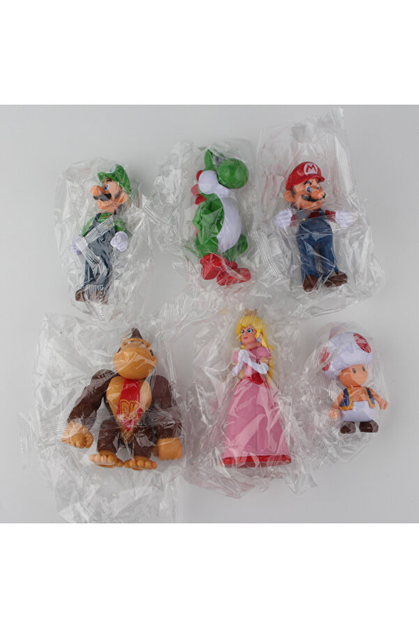 Choice 6Pcs/Set 8-13cm Super Mario Bros PVC Action Figure Toys Dolls ...