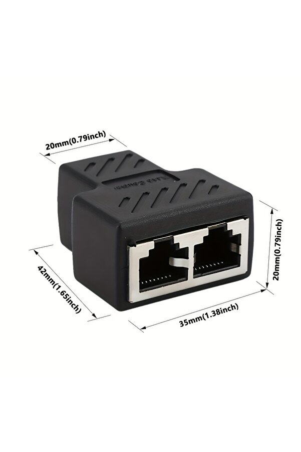Choice RJ45 1 to 2 Lan Ethernet Network Cable Female Splitter Adapter ...