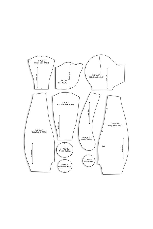 Choice YOMDID 10PCS Memory Pig Quilting Template Handmade Acrylic ...