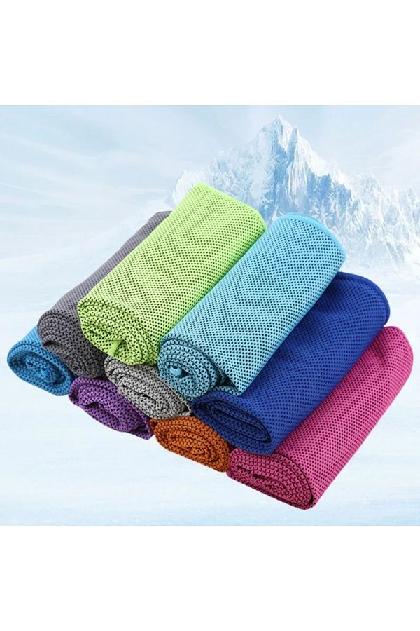 Choice Portable Mini Silica Gel Set Cold Towel Polyester Fiber Outdoor Cooling Towel Fitness Sports Gym Trendyol