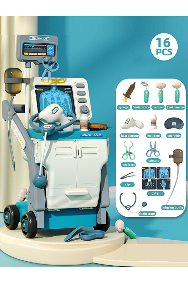 Choice Doctor kit for kids, toy medical cart kit for toddlers with ...