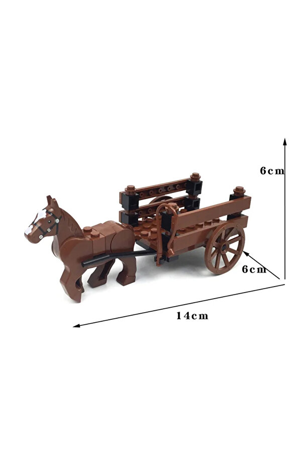 Choice Building blocks MOC medieval carriage transport wagon wagon Qin ...