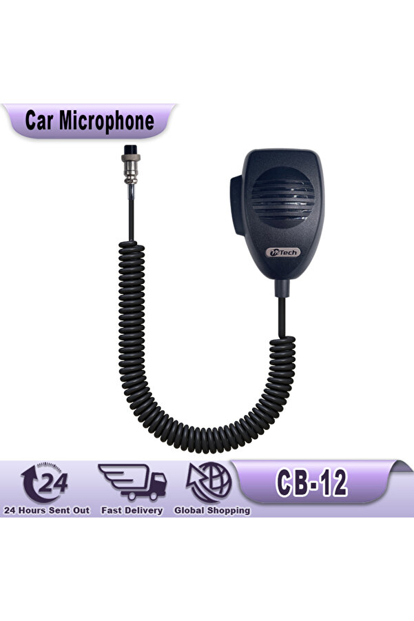 Choice CB-12 Microphone 4 Pin Connector Ham Mic Mobile Radio Speaker ...