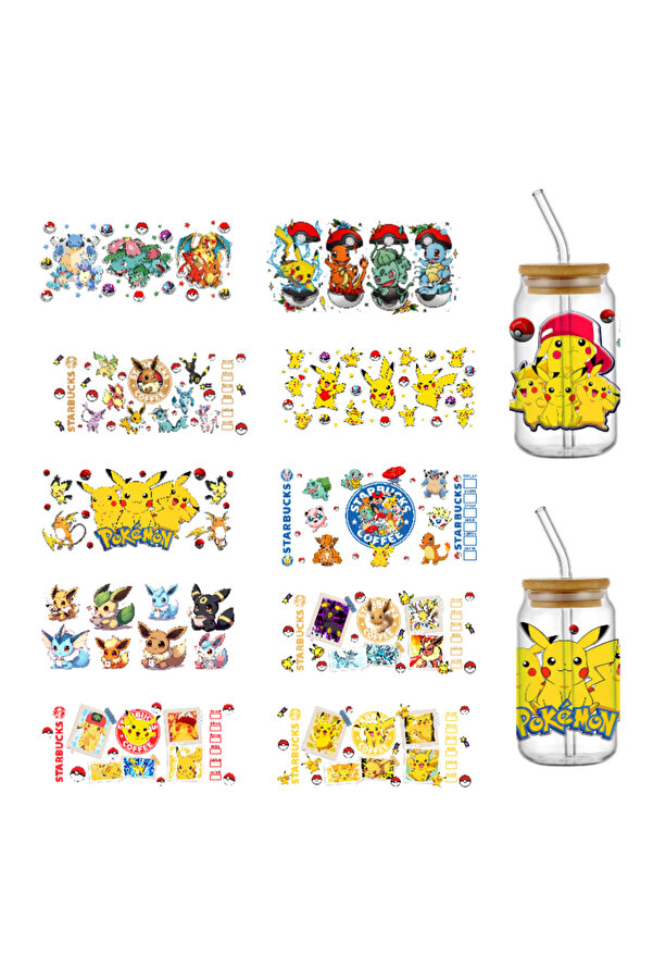 Miniso Miniso Cartoon pokemon Pikachu Figures Mixed Designs Series 3D ...