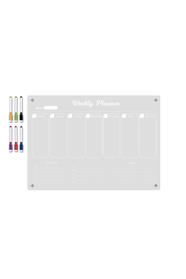 Choice Clear Acrylic Magnetic Fridge Board Planner Daily Weekly ...