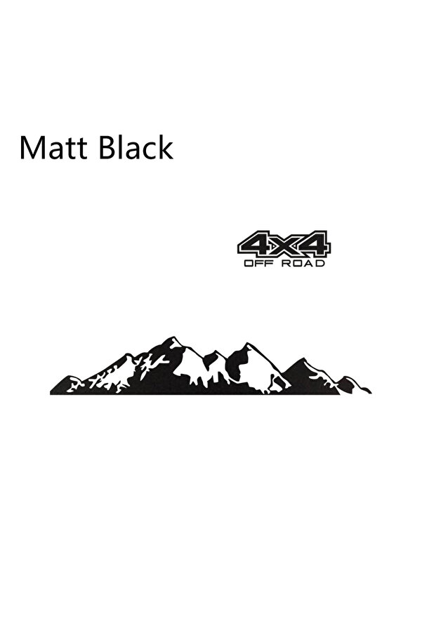 Choice Matt Black Car Sticker 4x4 Off Road Graphic Vinyl Decal For Ford ...