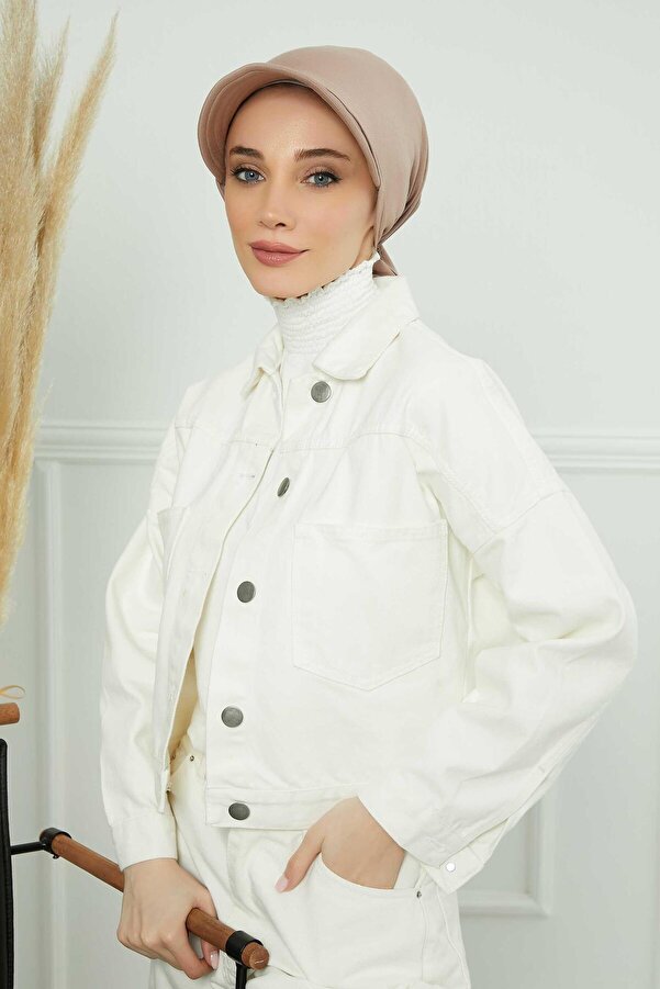 Aisha's Design Bandana Bonnet with Visor - B-71 - Trendyol