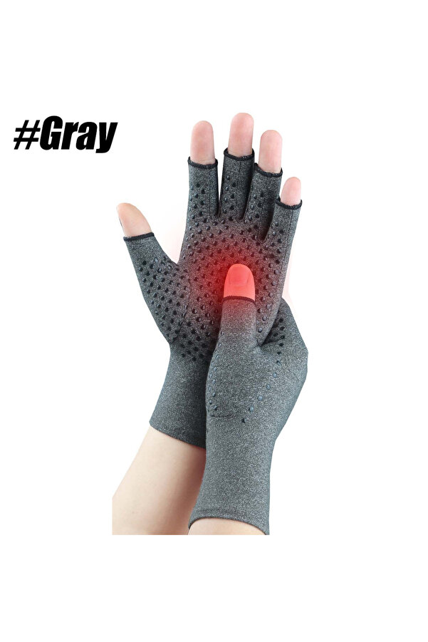 Choice L Gray 1 Pair Anti Arthritis Health Compression Therapy Gloves ...