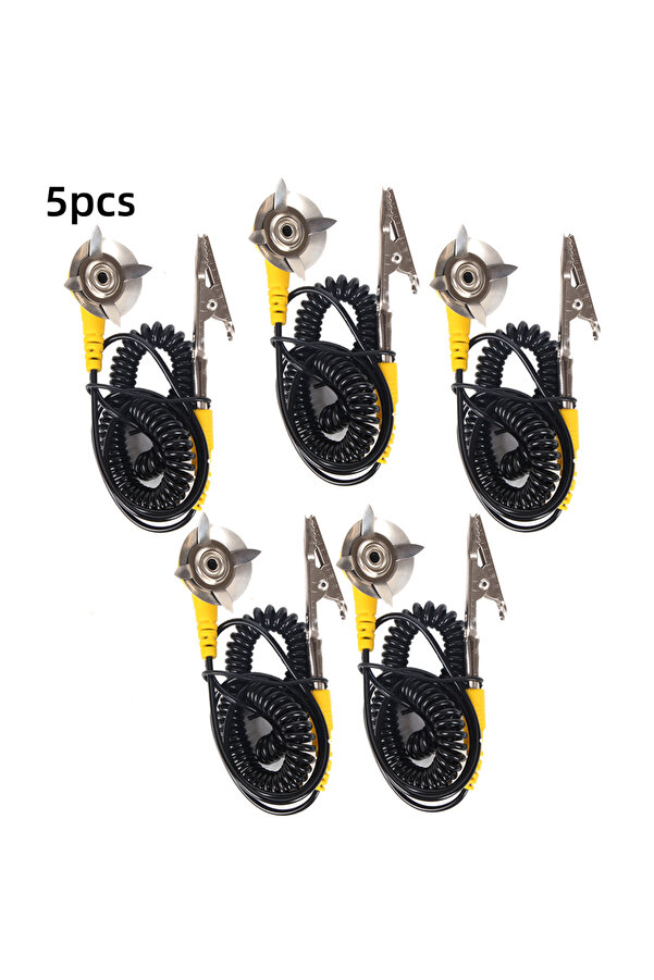 Choice Anti-static Ground Wire 5pc 1.8m Electrostatic Grounding Buckle ...