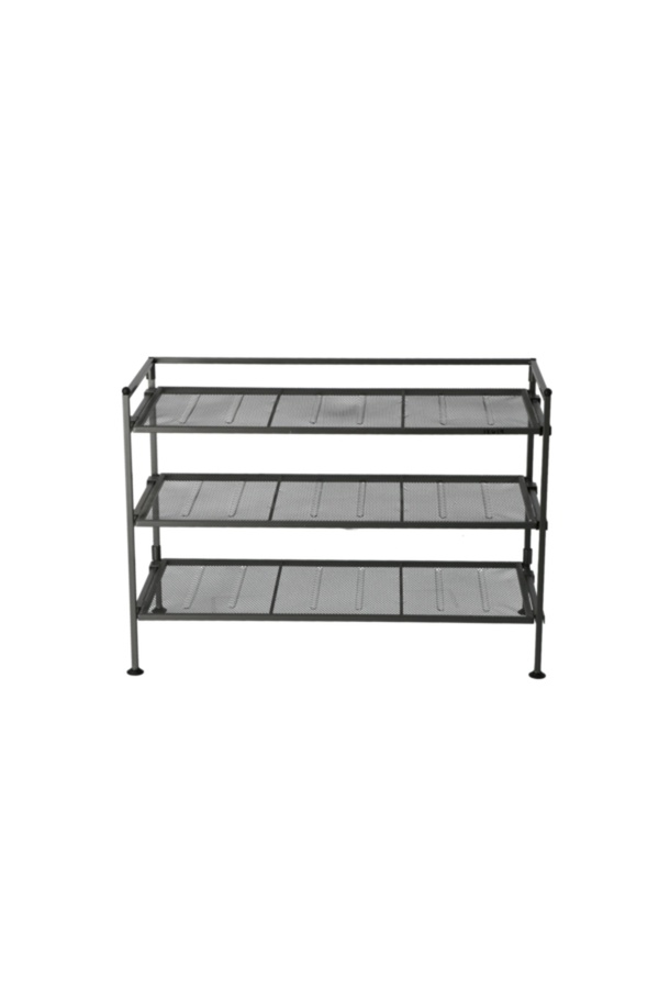 Seville Classics 3 Tier Platinum Mesh Shoe Rack She15905 - Trendyol