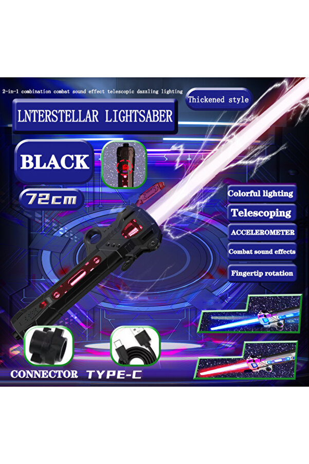 Choice New Style Toy Laser Sword Red and Blue Double Sword Retractable ...