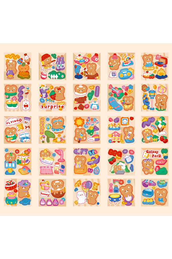 Choice Stickers Laser Goo Card Sticker Suit Cartoon Hand Account ...