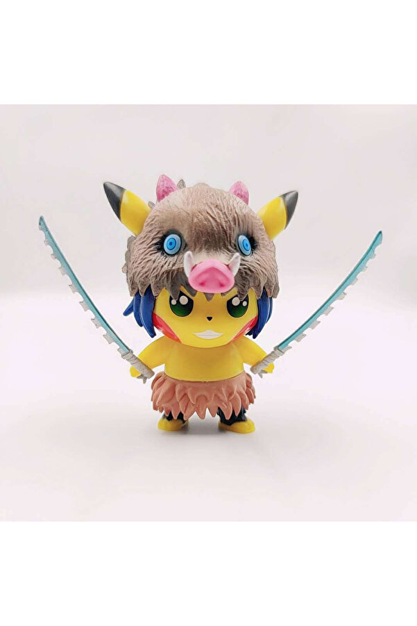 Choice 4pcs Pokemon Anime Figures Pikachu Cosplay Demon Slayer Tanjirou ...