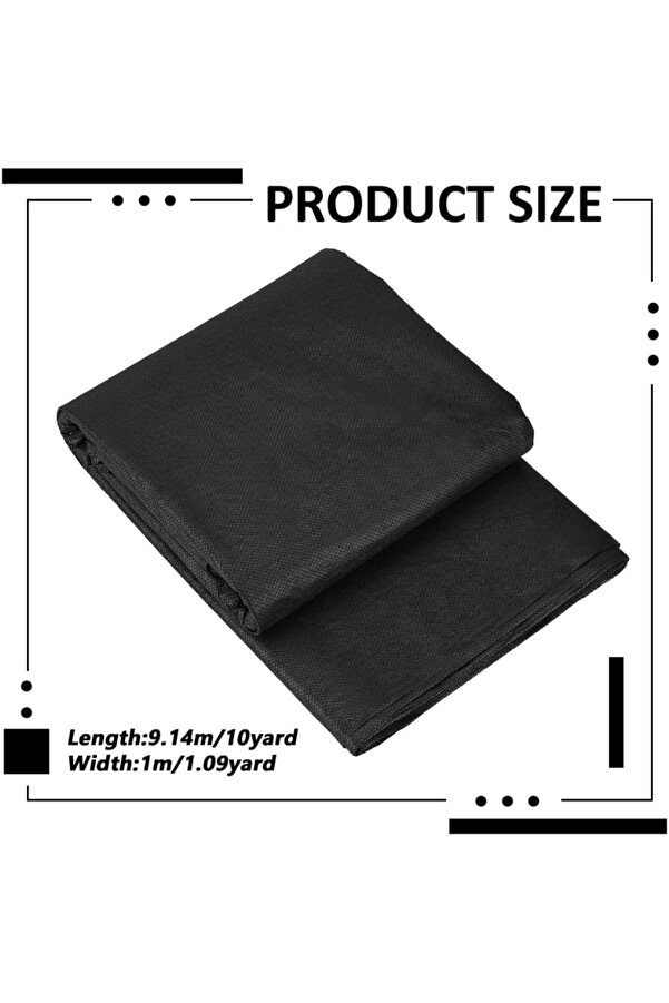 Choice 10 Yard x 40 Inch Black Iron-On Fusible Interfacing Medium Weight Nonwoven Fabric for ...