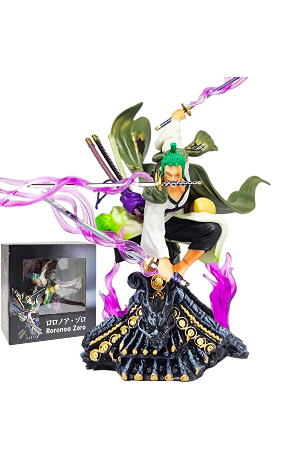 Choice One Piece Figure 22cm Roronoa Zoro Roof Sauron Three-Knife ...