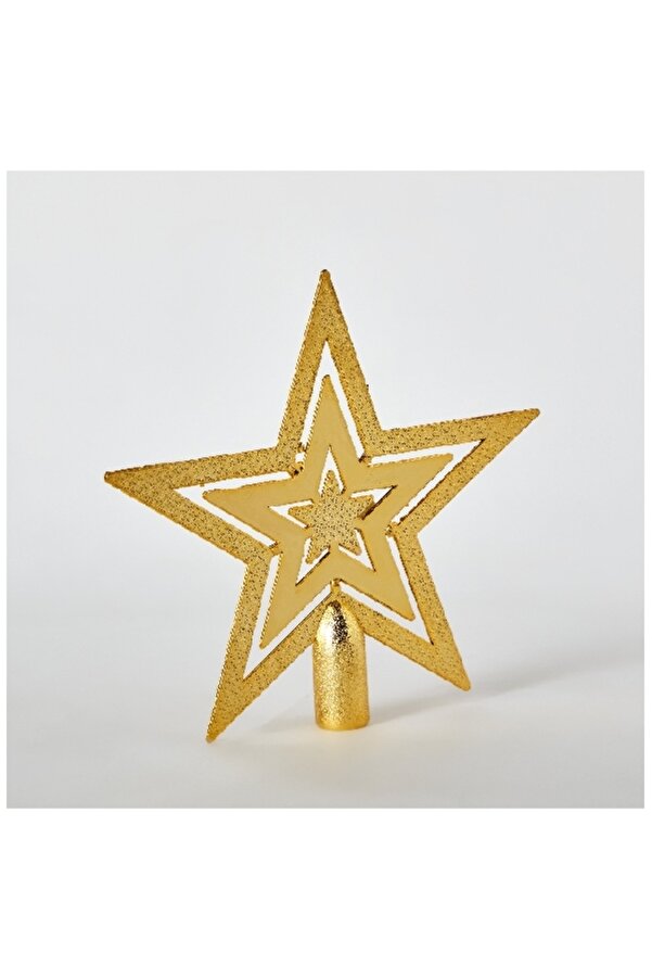 Home Box Chamdol Star Shaped Shiny Tree Topper - 20x3x20 cm - Trendyol