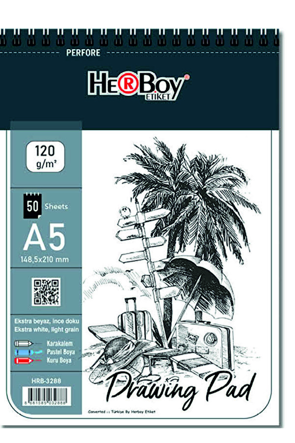 Herboy A5 50 Yp 120 Gr. Hrb-3288 Drawing Block Drawing - Trendyol