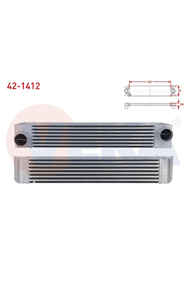 İthal Bmw 5 Series E60 520 D-525 D-530 2003-2010 Turbo Radiator ...