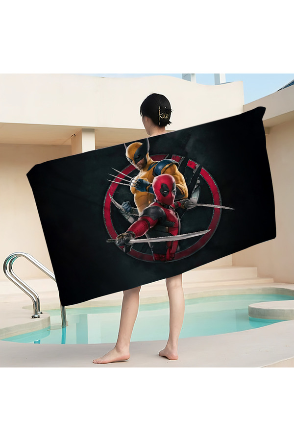 Miniso MINISO Disney Hot Film Deadpool And Wolverine Towel Portable ...