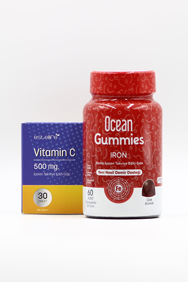 Ocean Iron Supplement Gummies - Chewing Form and Vitamin C 30 Tb - Trendyol