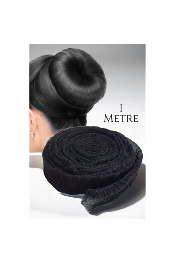 ModaCar Čierna hubka na vlasy Forero Design - 1 meter - Trendyol