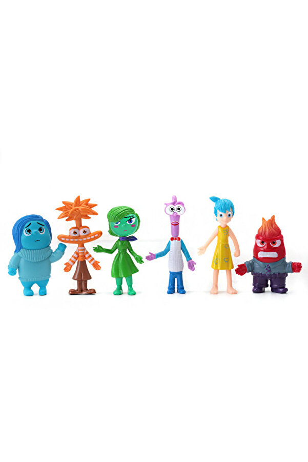 Choice 6pcs Inside Out 2 Figure Anime Joy Sadness Angry Action Figurine ...