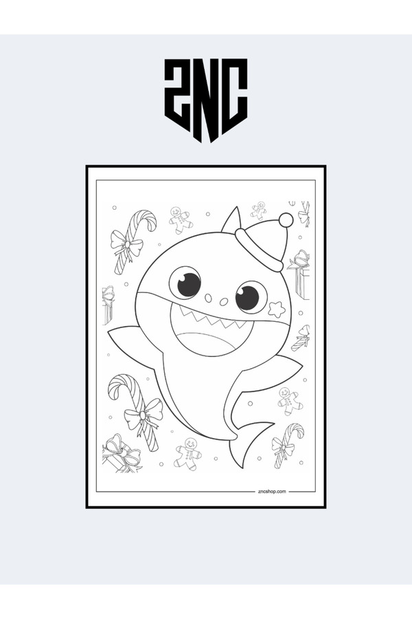 baby shark song coloring pages