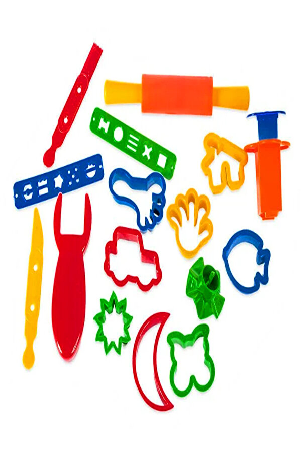 AVDA Deluxe Roller 15 Piece Modeling Set - Syringe Play Dough Mold ...