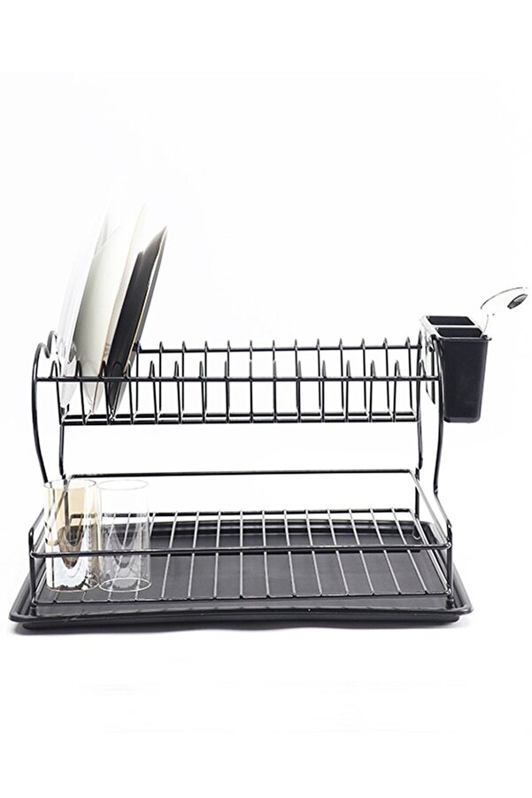EminHome 71109 Black Two Layer Plate Holder - Trendyol
